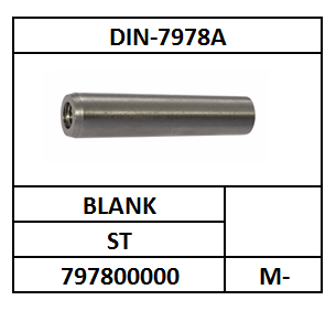 CONISCHE PEN MET BINNENDRAAD 16X40 STAAL BLANK D7978A